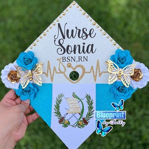 Guatemala Flag Grad Cap, First Generation, Class of 2025, Guatemala ...