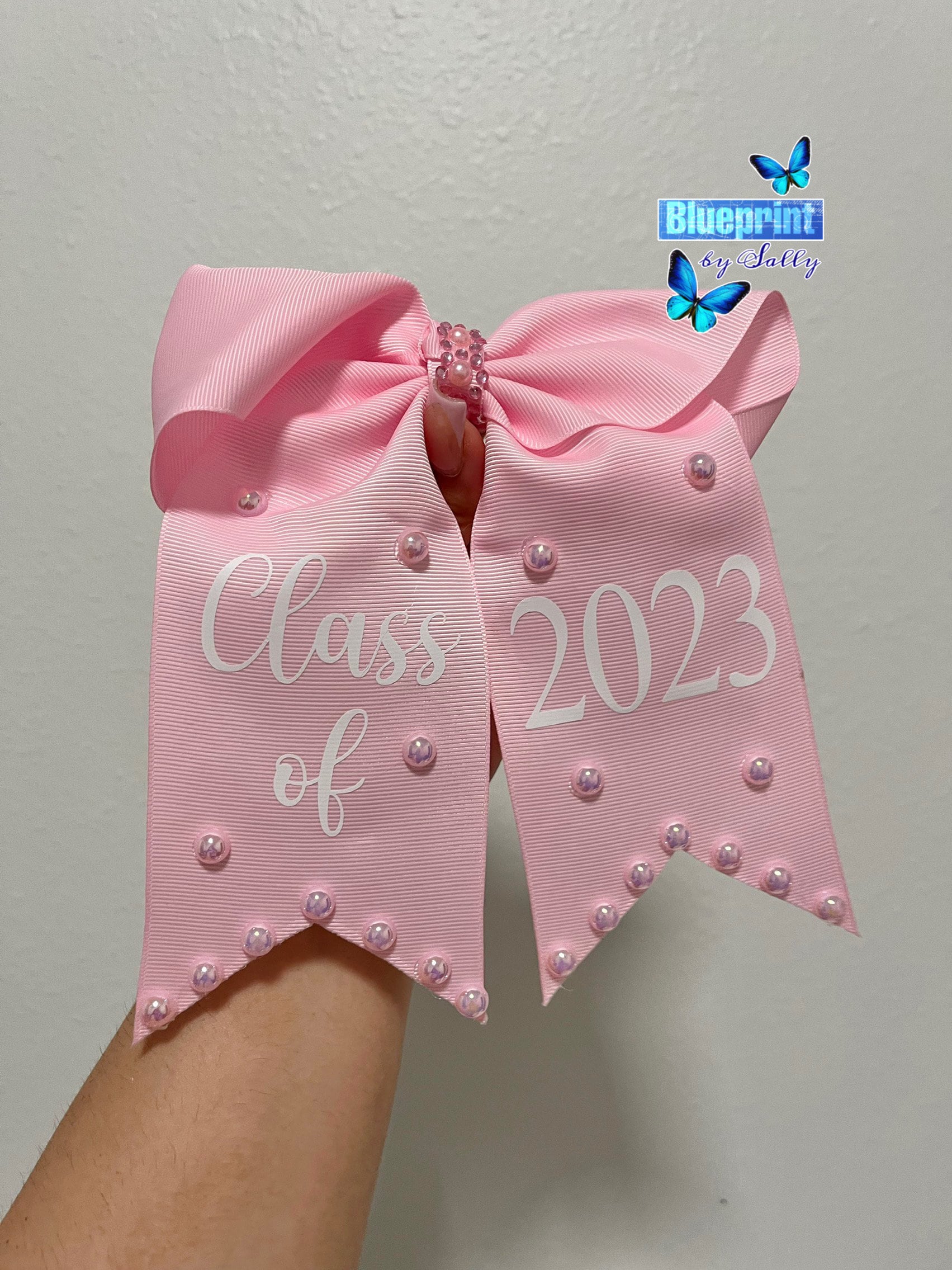 Graduation Bow, Pink Grad Cap Bow, Class of 2025, Gradcap Bow ...