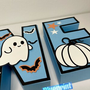 Spooky One 3D Letters, Spooky One Boy, Blue Halloween, Little Boo Party ...
