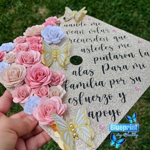 Pink Graduation Cap, Pink and Gold Grad Cap, Shades of Pink Grad, First ...