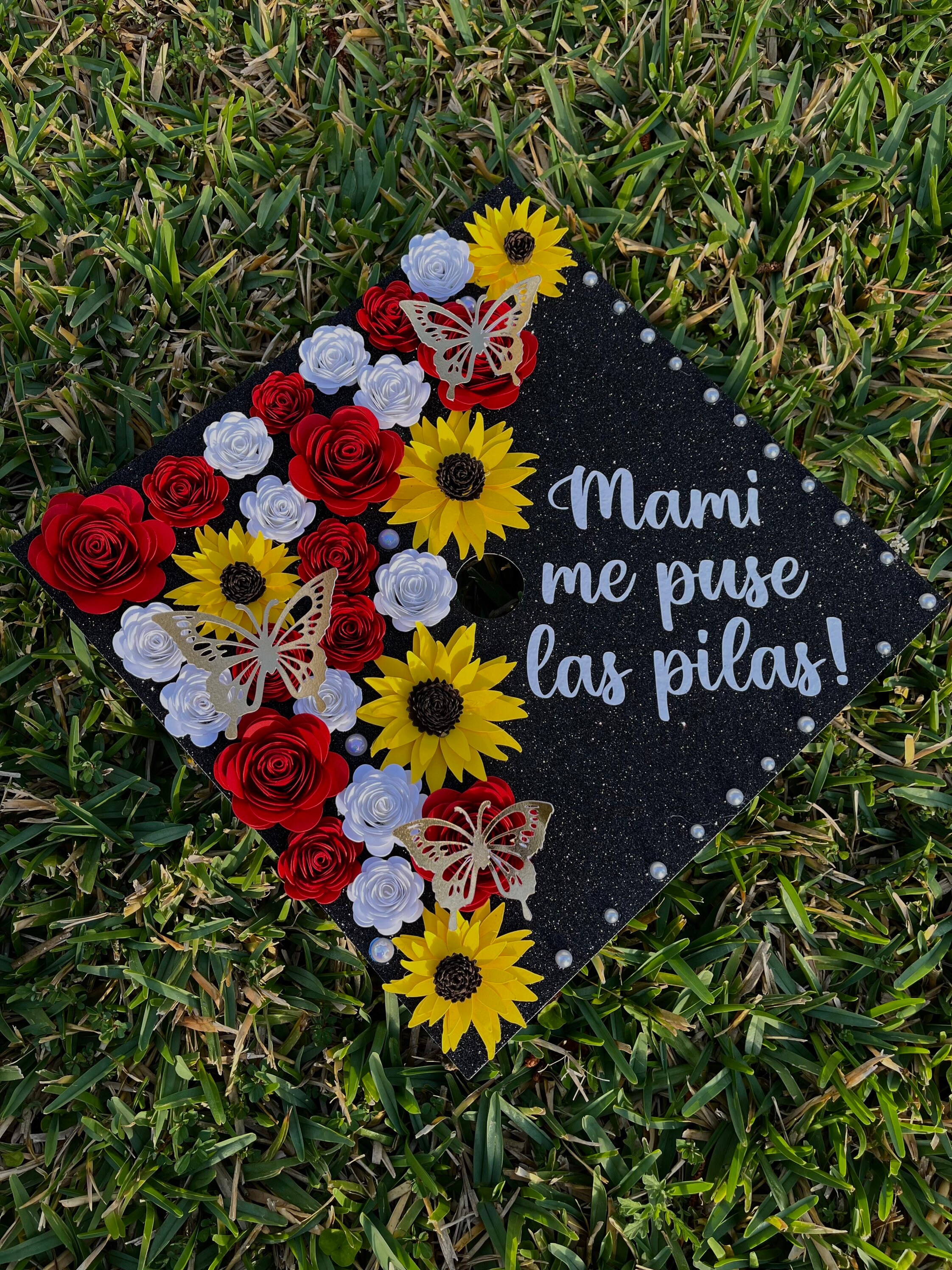 Sunflower Graduation Topper, Red Roses and Sunflower Graduation Topper ...