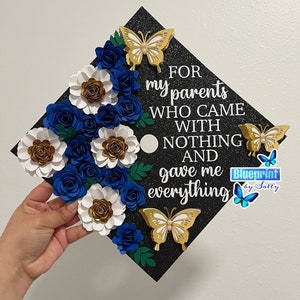 For My Parents Gradcap, First Generation Grad Cap, Salvadorian Flag ...