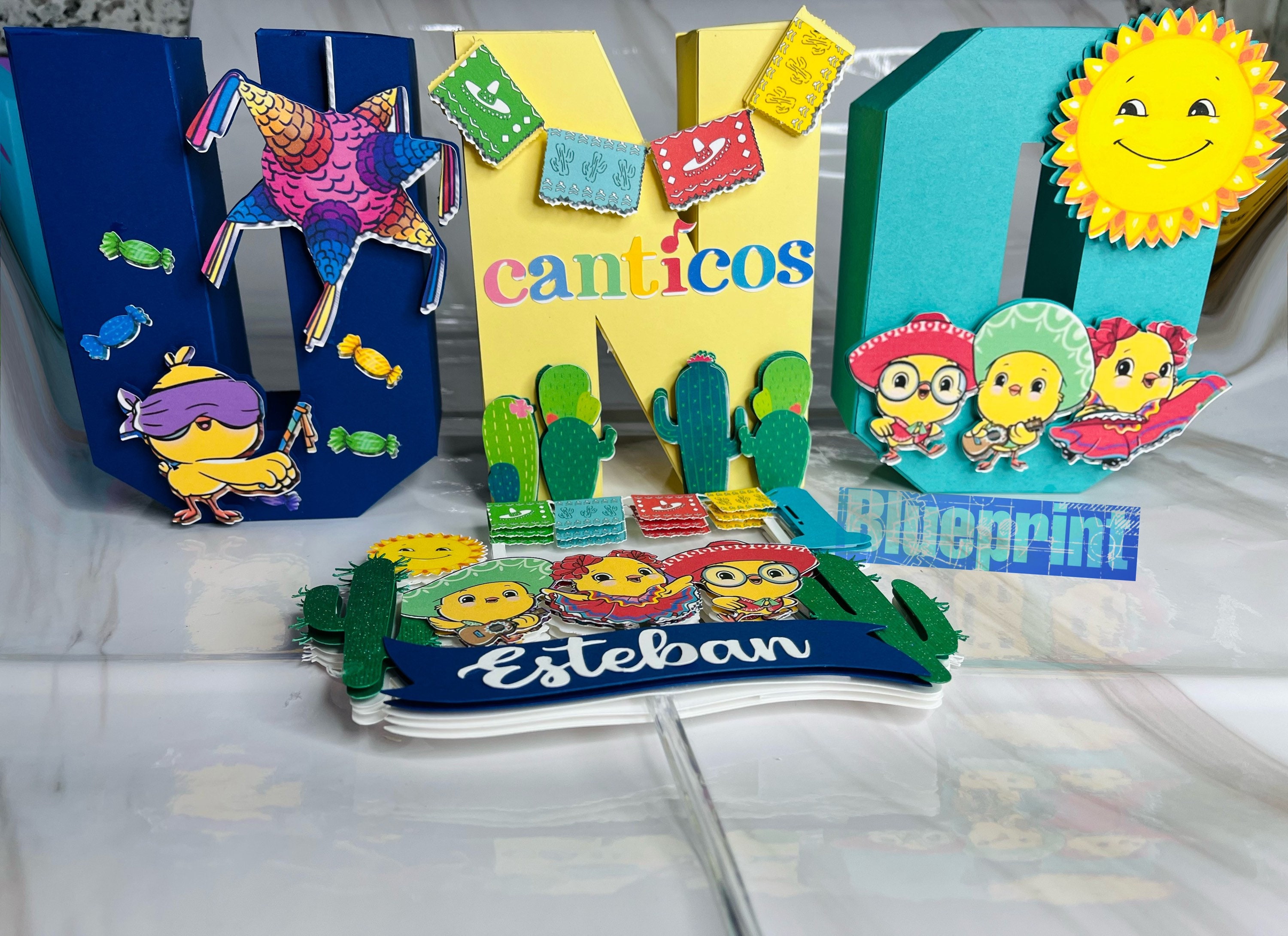 Canticos 3d letters/ canticos theme 3d letters/ canticos party ...