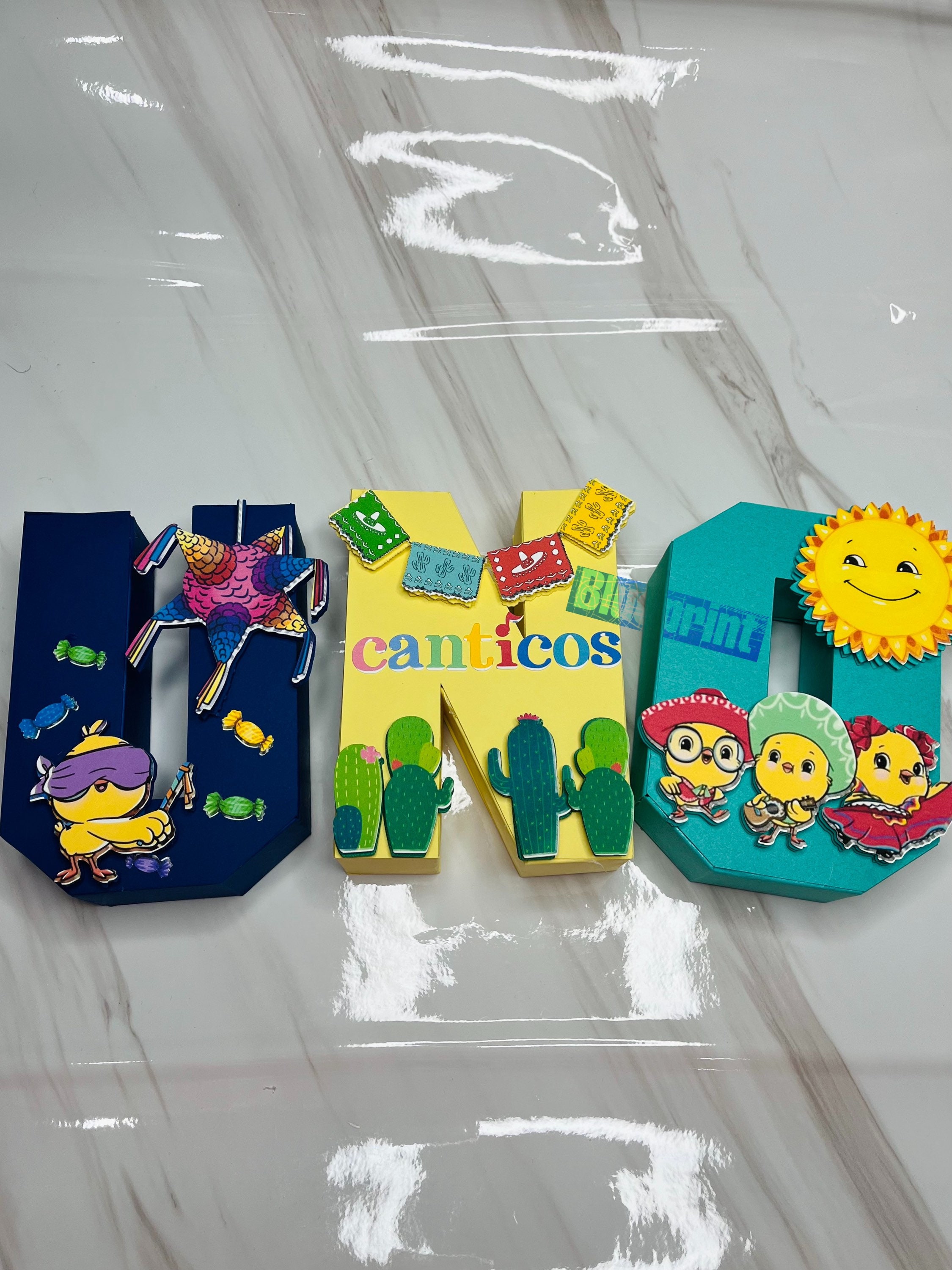 Canticos 3d letters/ canticos theme 3d letters/ canticos party ...