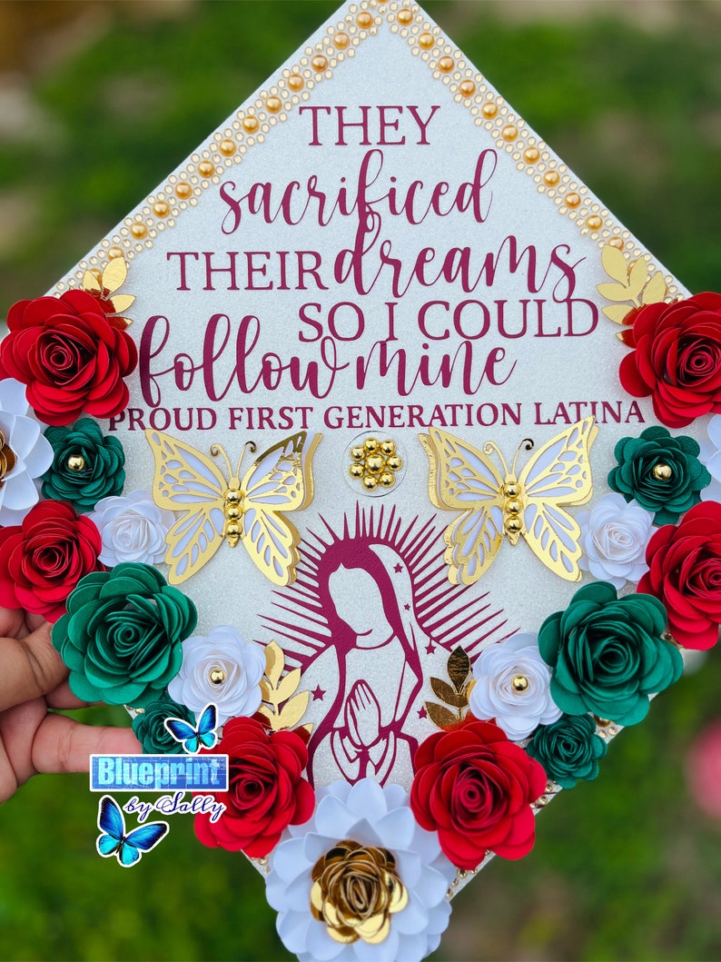 Virgin Mary Graduation Cap, Mexico Grad Topper, Graduation, First ...