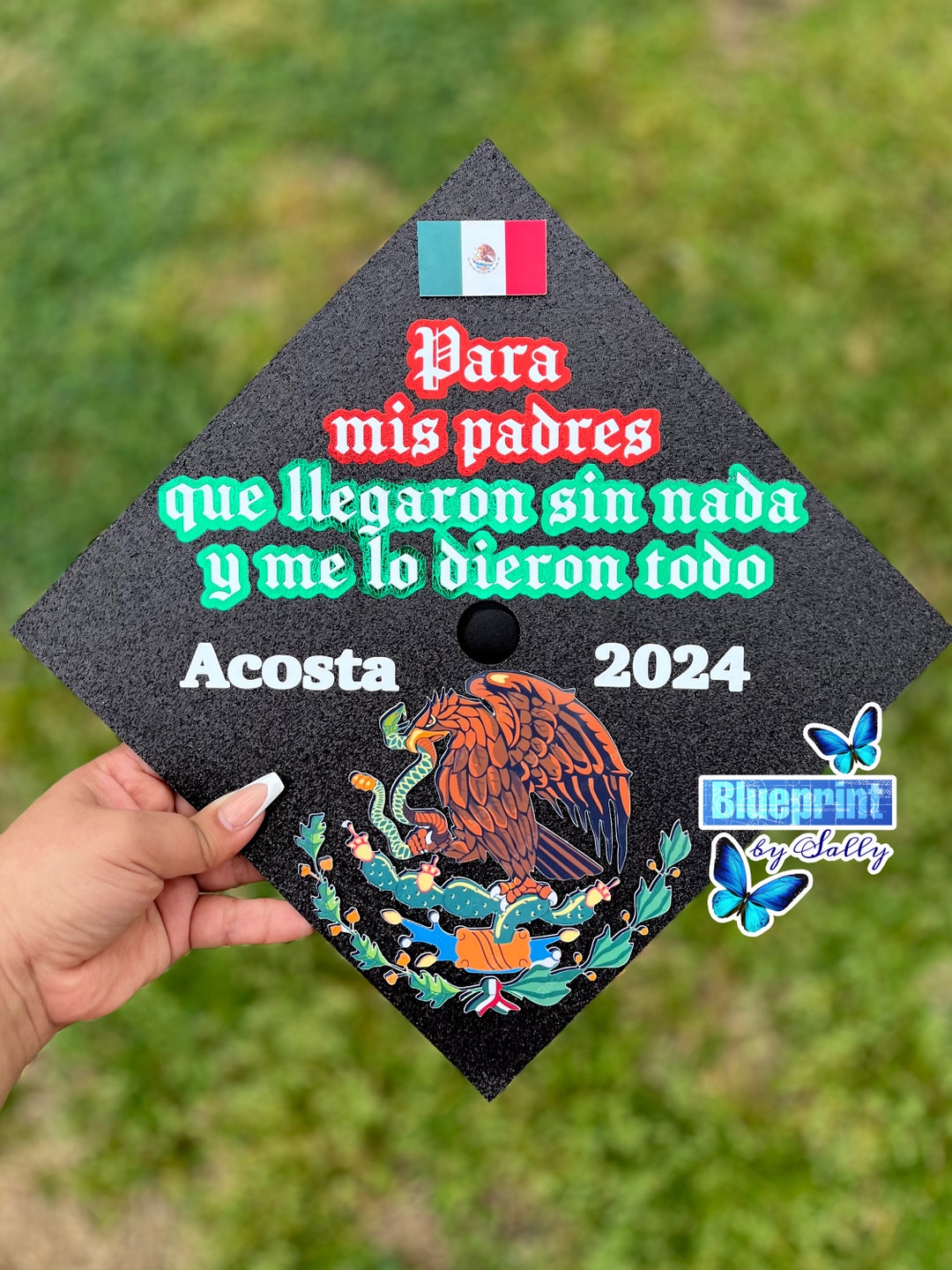 Mexico Graduation Cap Topper, 1st Generation Graduate, Male Mexico ...
