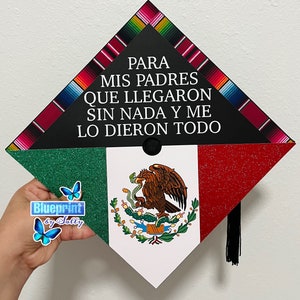 Mexico Graduation Cap Topper, 1st Generation Graduate, Male Mexico ...