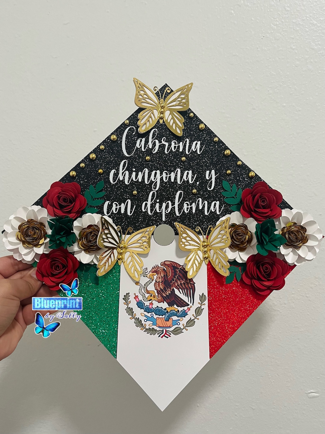 Mexico Graduation Topper, First Generation Graduation Cap, Mexico Grad ...