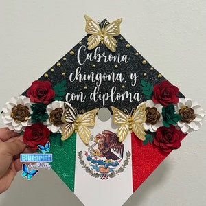 Mexico Graduation Topper, First Generation Graduation Cap, Mexico Grad ...