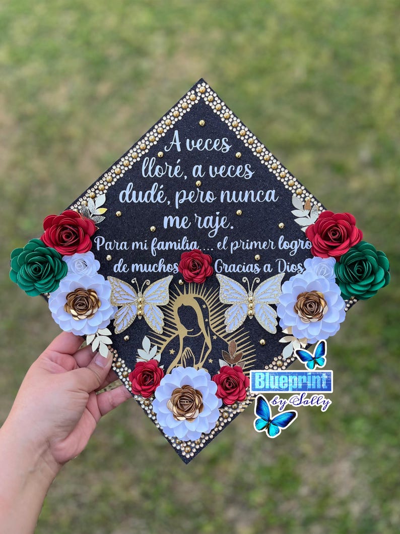 Virgin Mary Graduation Cap, Mexico Grad Topper, Graduation, First ...