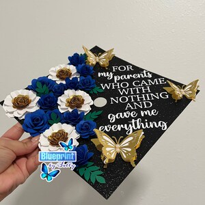 For My Parents Gradcap, First Generation Grad Cap, Salvadorian Flag ...