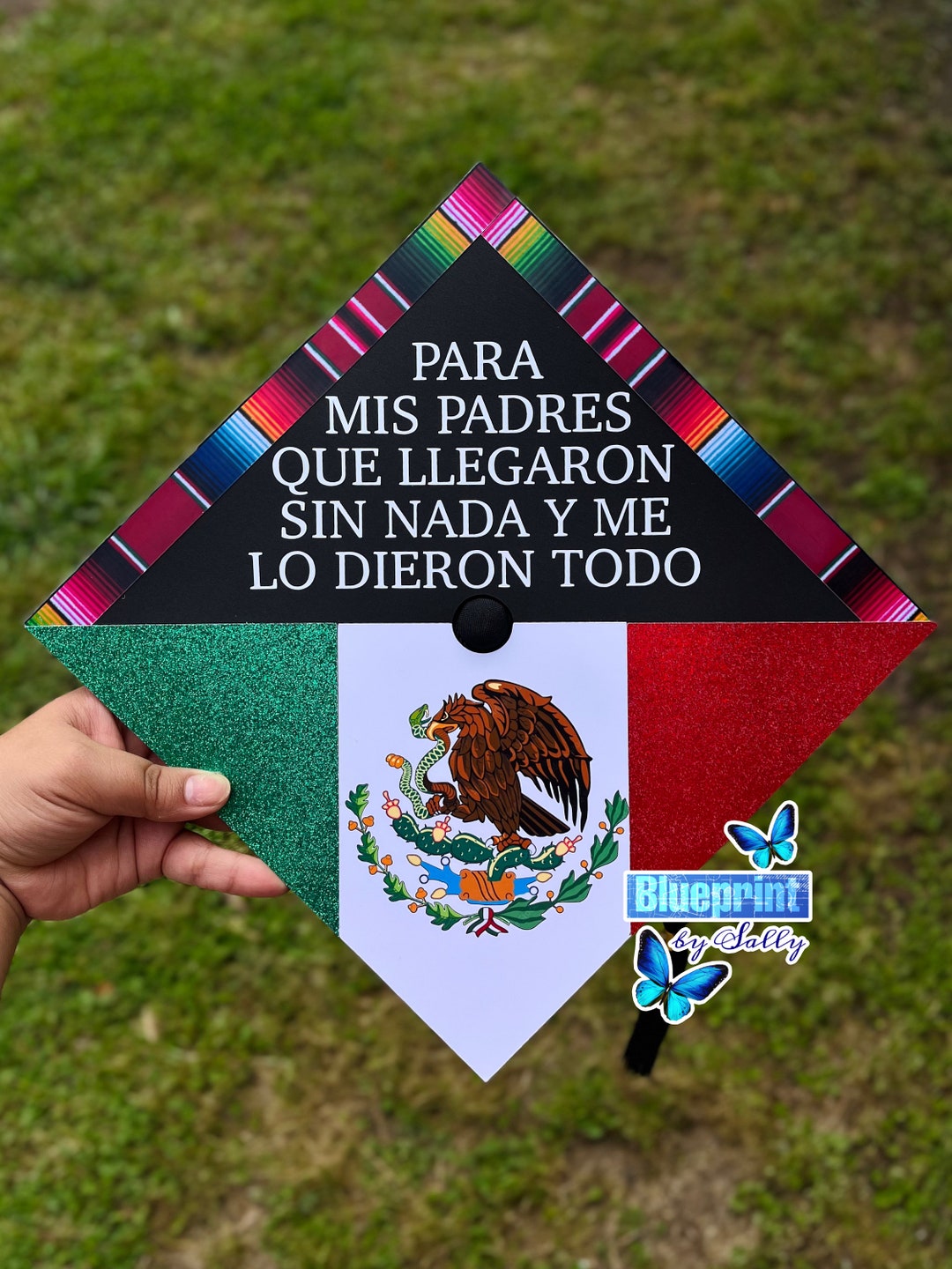 Mexico Graduation Cap Topper, 1st Generation Graduate, Male Mexico ...