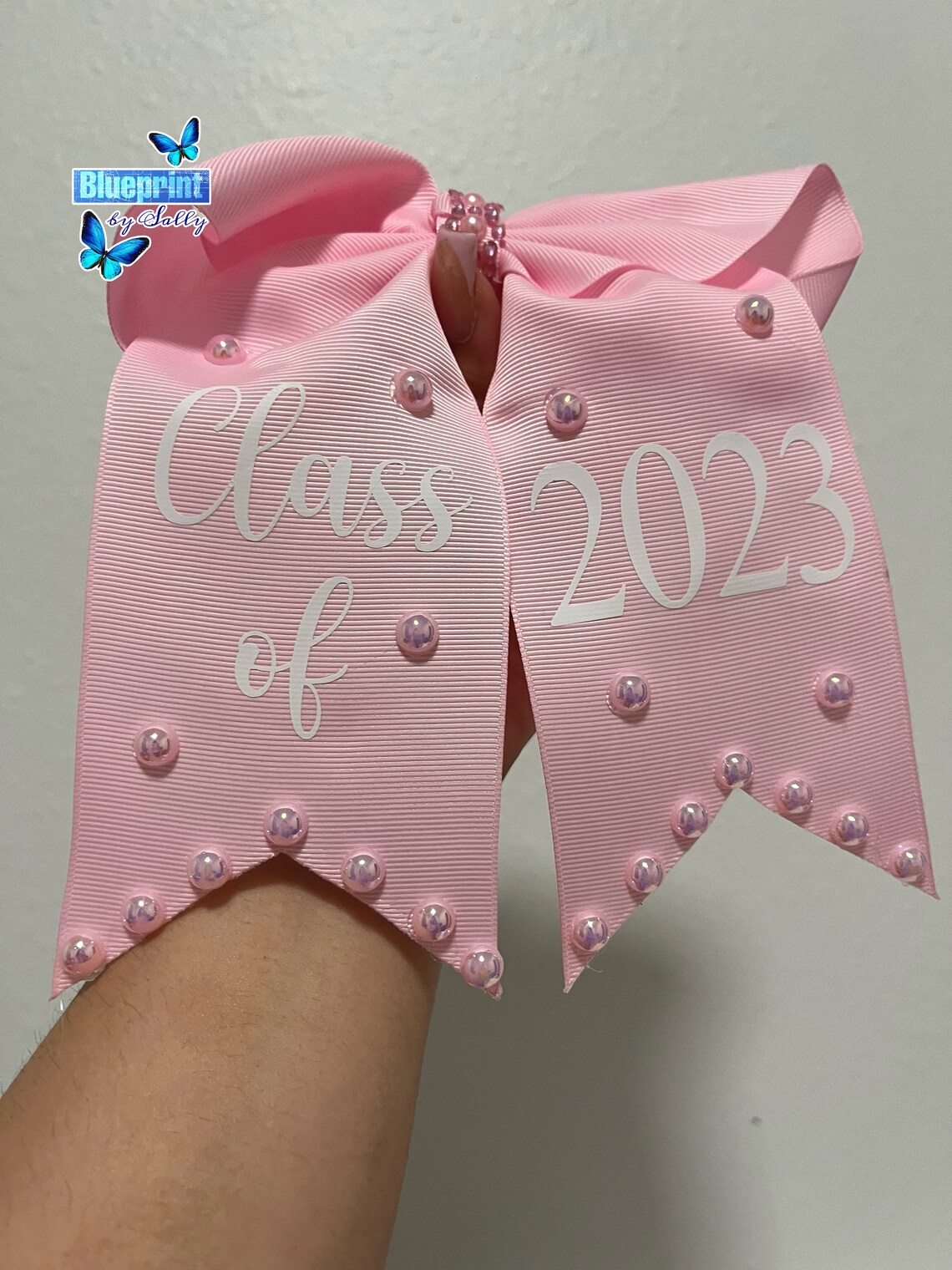 Graduation Bow, Pink Grad Cap Bow, Class of 2025, Gradcap Bow ...