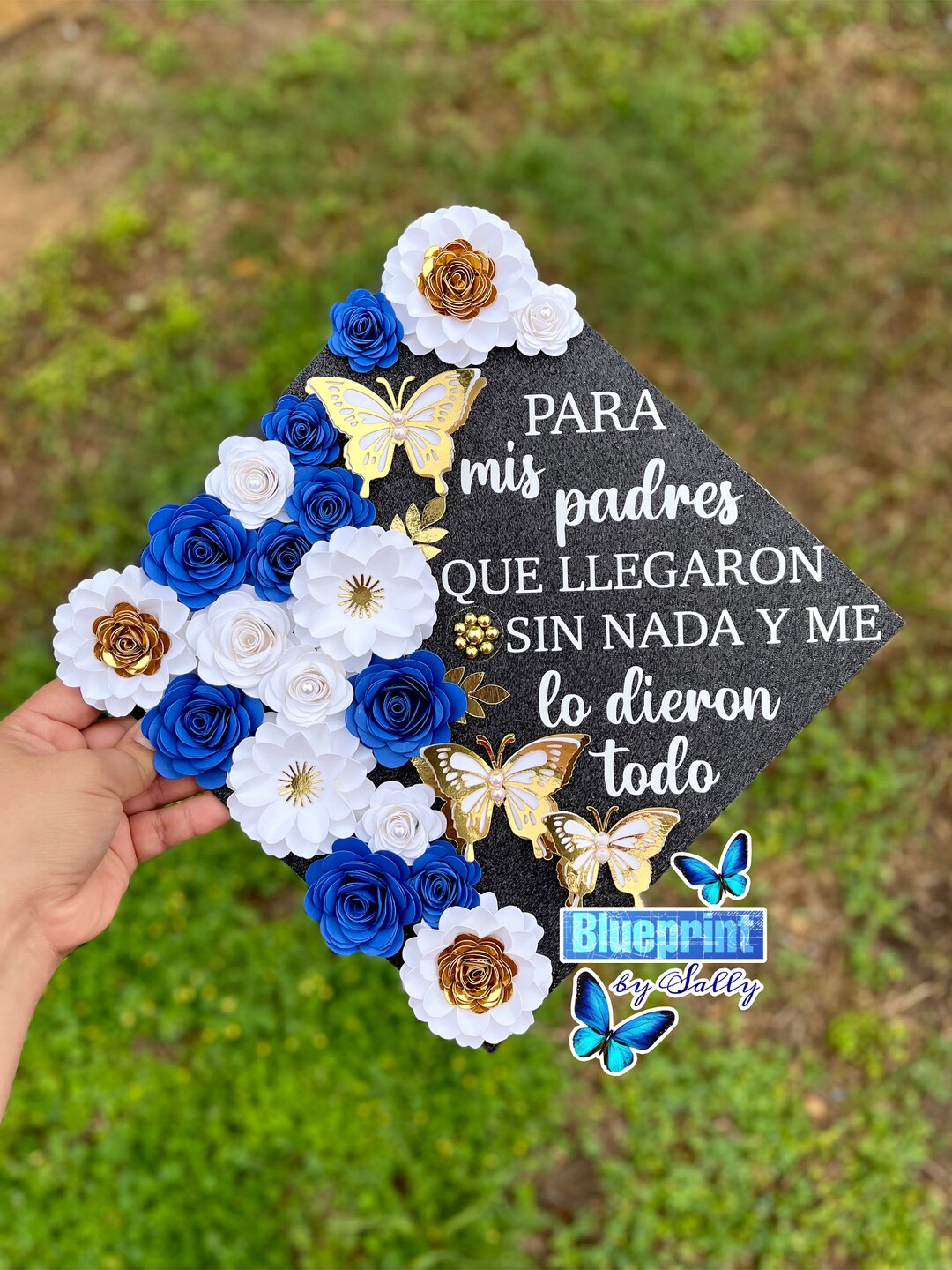 El Salvador Grad Cap, First Generation Grad Cap, Custom Grad Topper ...