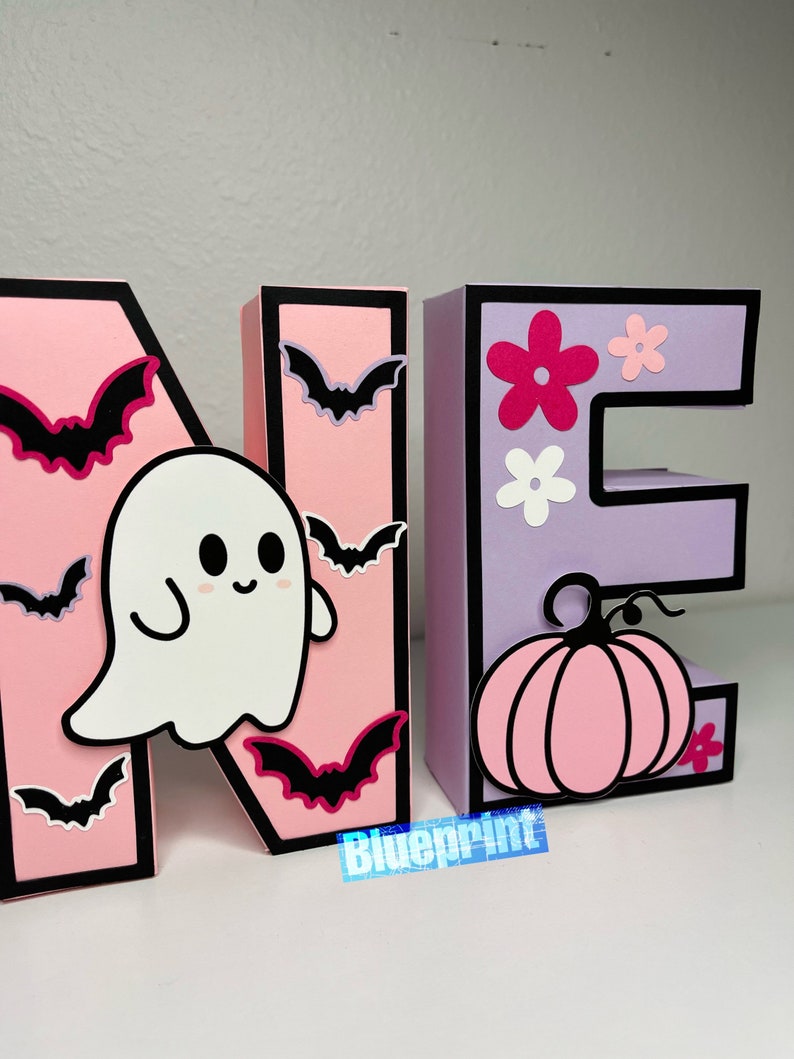 Spooky One 3D Letters Spooky One Hot Pink Decor Little Boo - Etsy