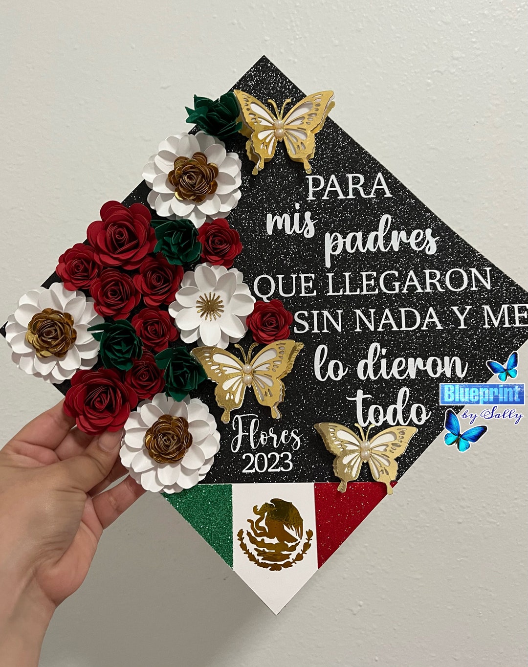 Mexico Graduation Topper, First Generation Graduation Cap, Mexico Grad ...