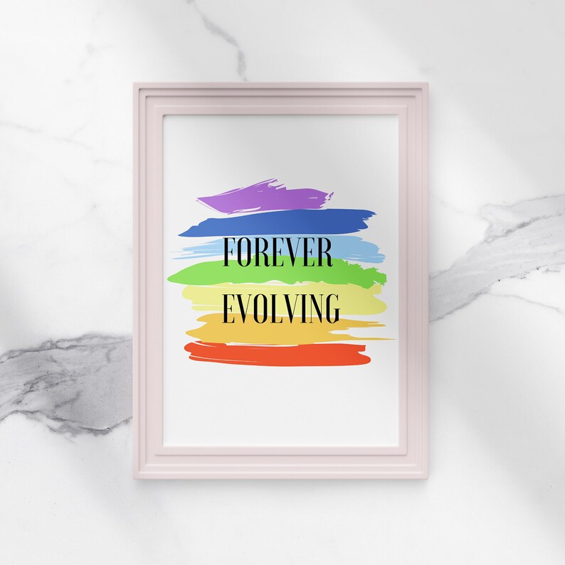 Forever Evolving Digital Download Motivational Quote - Etsy