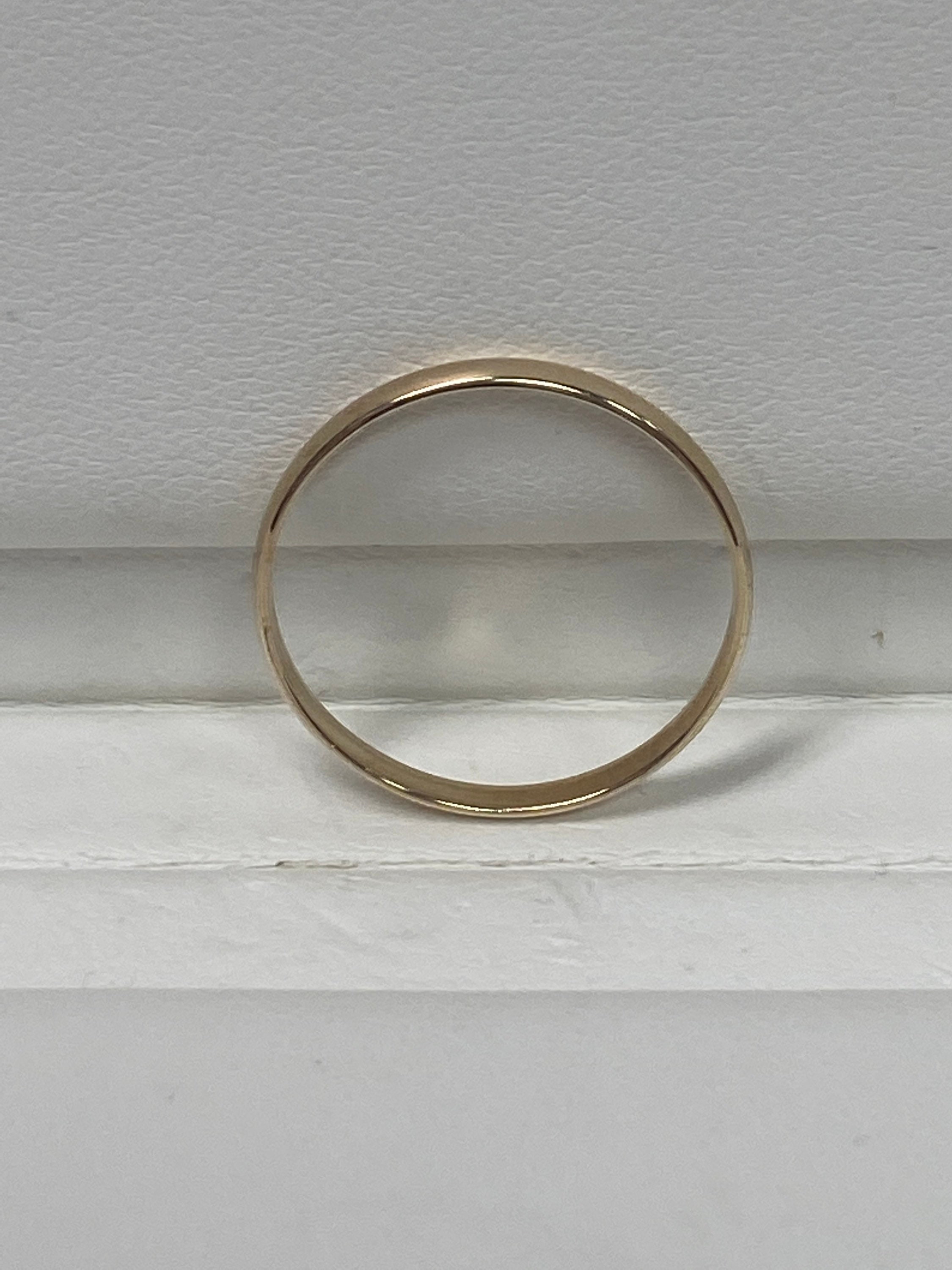 10 Kt Yellow Gold Wedding Band - Etsy
