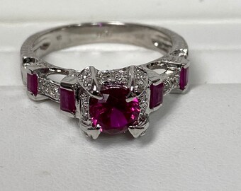 Pre Owned Ruby Ring - Etsy