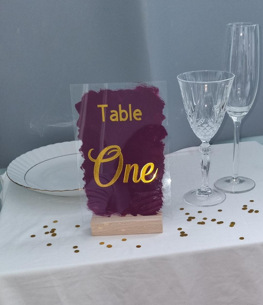 Acrylic Table Numbers, Perspex Table Numbers, Wedding Table Numbers ...