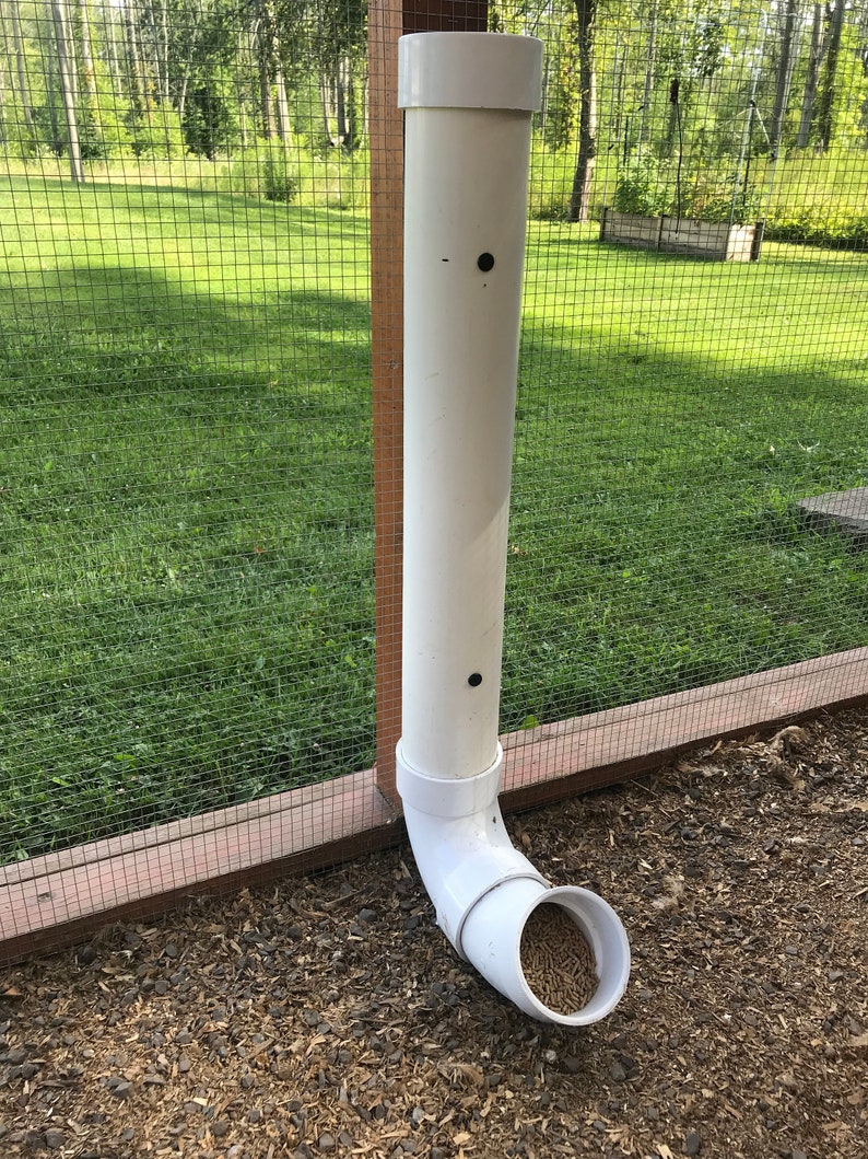 PVC Pipe Chicken Feeder Plans - Etsy