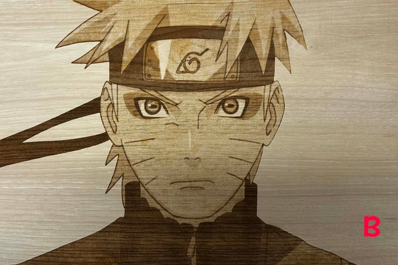 Laser Engraved Anime Picture - Etsy