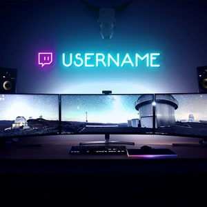 Personalized Game Tag Neon Sign, Username Neon Sign, Custom Game ...