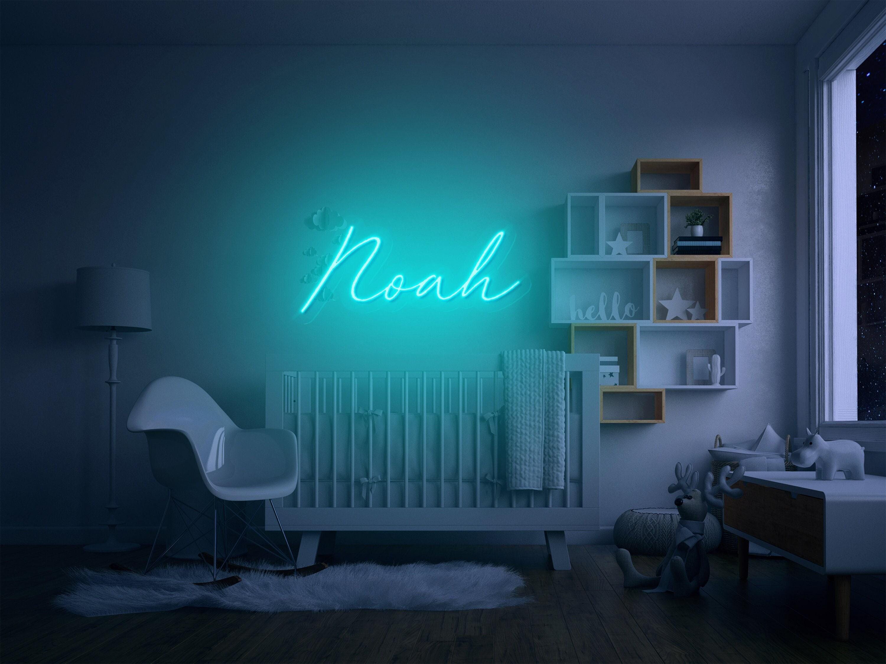 Nursery Neon Sign, Name Neon Light Boy & Girl Bedroom, Custom Neon Led ...