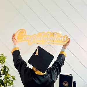 Congratulations Sign, Graduation Backdrop Sign, Grad Party Decor ...