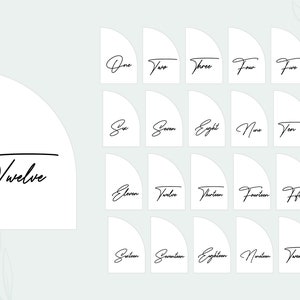 Gold Table Numbers, Black Acrylic Wedding Table Number, Silver Mirror ...