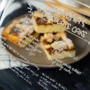 Personalized Handwritten Recipe Casserole Dish, Engraved Recipe Baking ...