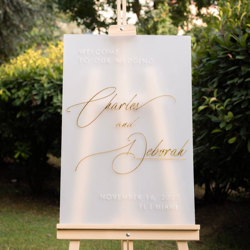 Acrylic Welcome Sign - Etsy