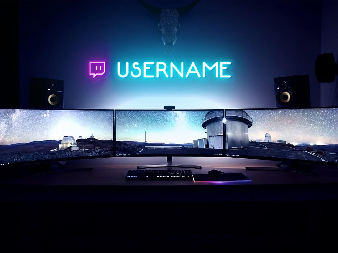 Personalized Game Tag Neon Sign, Username Neon Sign, Custom Game ...