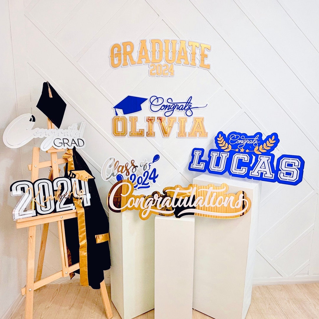 Graduation Backdrop Sign, Grad Party Decor, Graduation Decoration ...