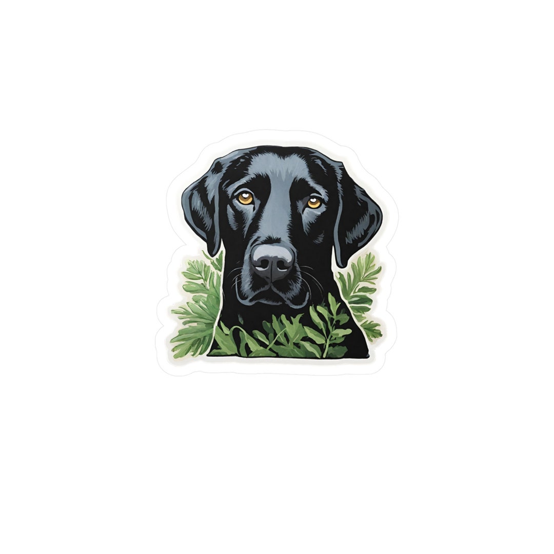 Black Lab Vinyl Decal Sticker - Etsy
