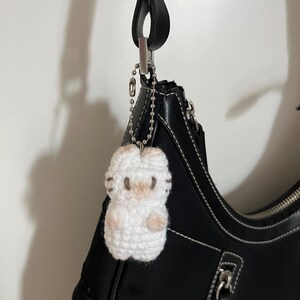 Crochet Baby Kitty Bag Charm, Cute Plush Mini Cat Keychain - Etsy