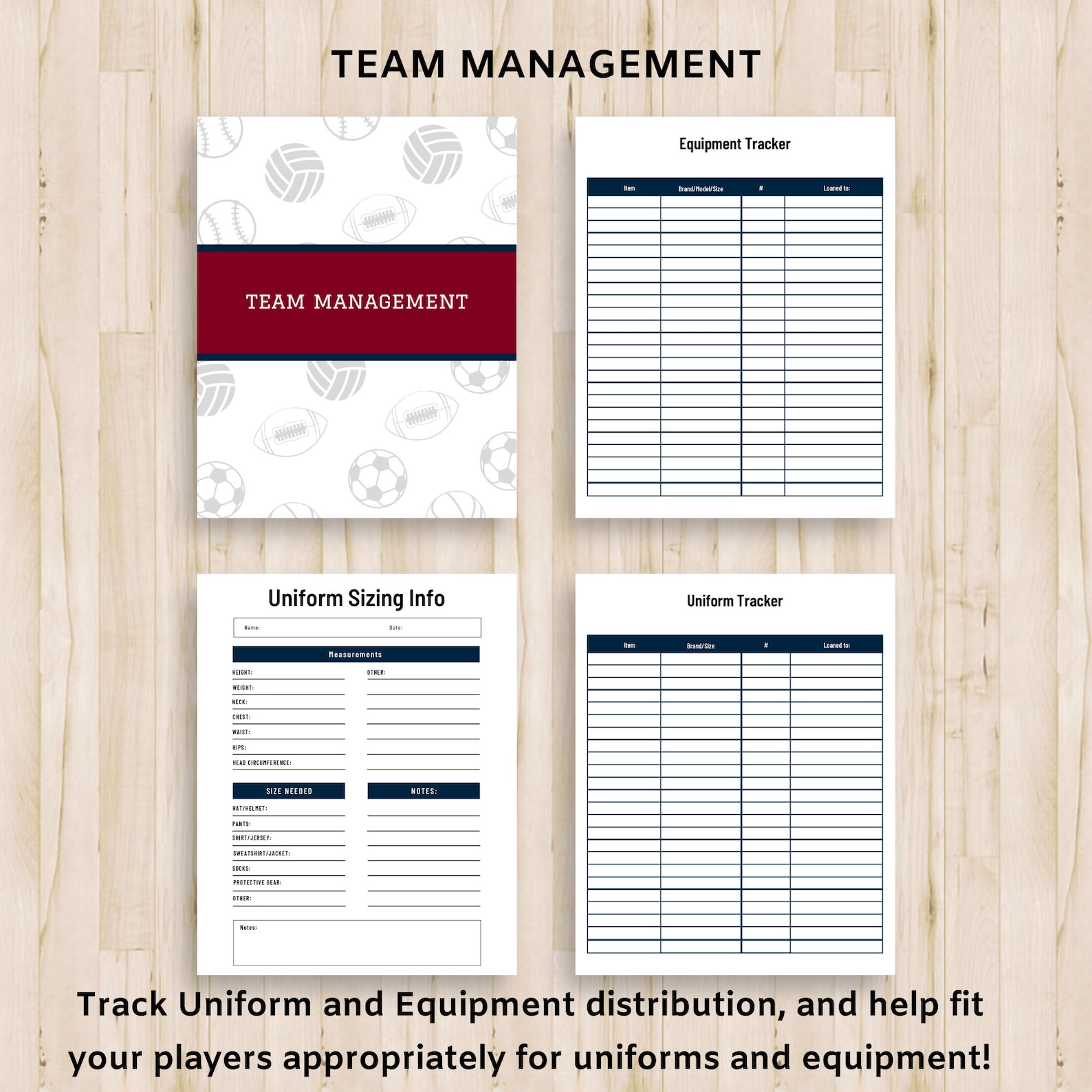 Team Mom Printables for Football Soccer Baseball Cheer and - Etsy