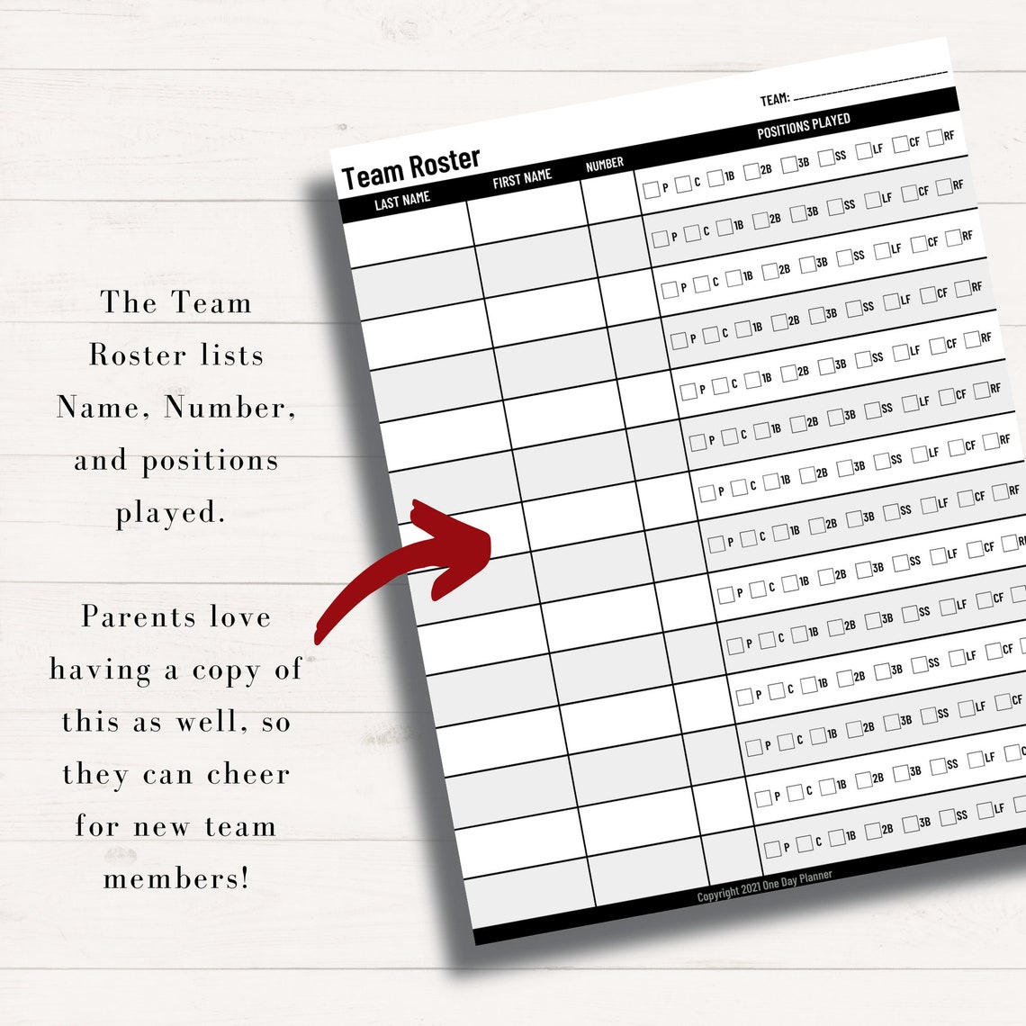 Baseball Line up Card Printable, Baseball Lineup Board and Batting ...