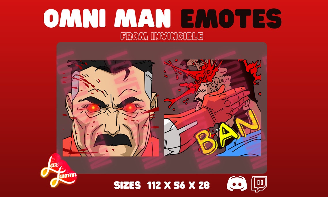 Omni-man Emote Mini-pack INSTANT DOWNLOAD Omni Man / Nolan - Etsy