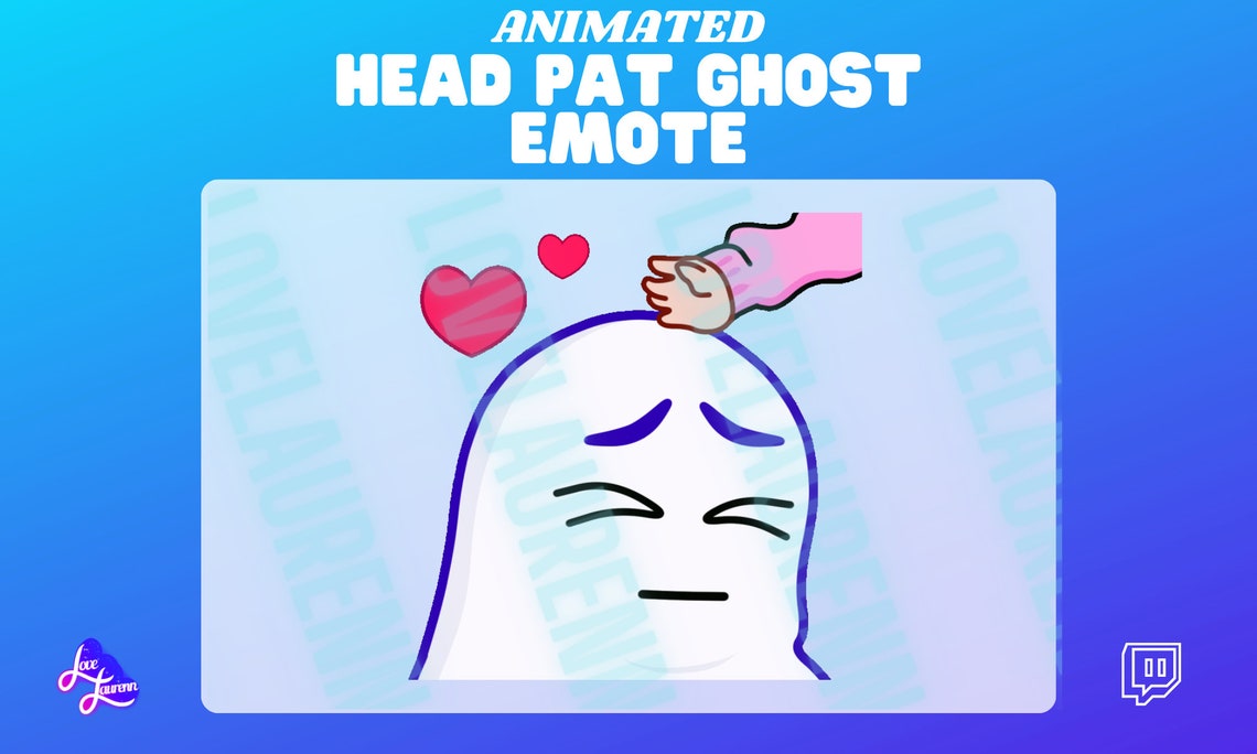 Animated Head Pat GHOST Emote INSTANT DOWNLOAD Ghost / - Etsy