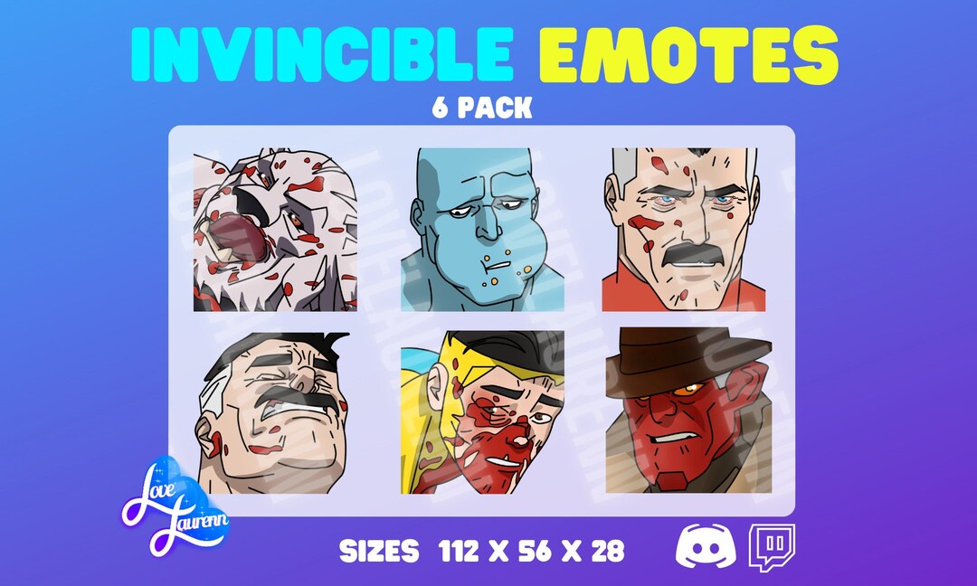 INVINCIBLE Emote Pack INSTANT DOWNLOAD Omni Man nolan Grayson ...