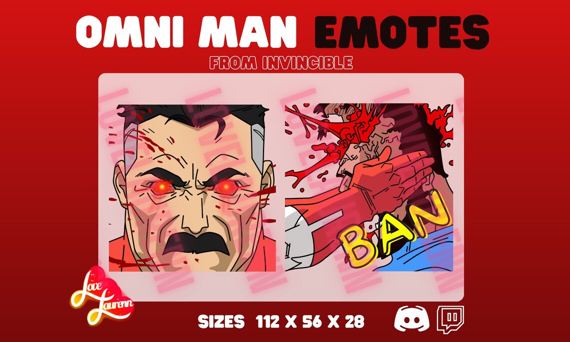 Omni-man Emote Mini-pack INSTANT DOWNLOAD Omni Man / Nolan - Etsy