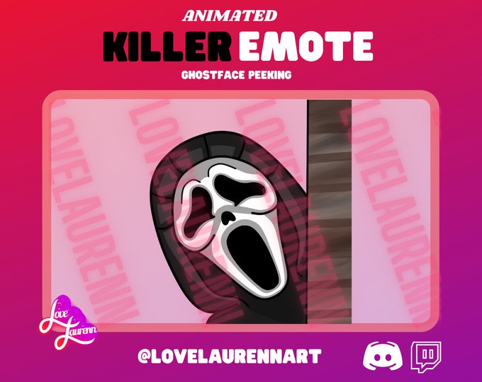 Dead by Daylight Animated Ghostface Emote Single INSTANT DOWNLOAD Danny ...