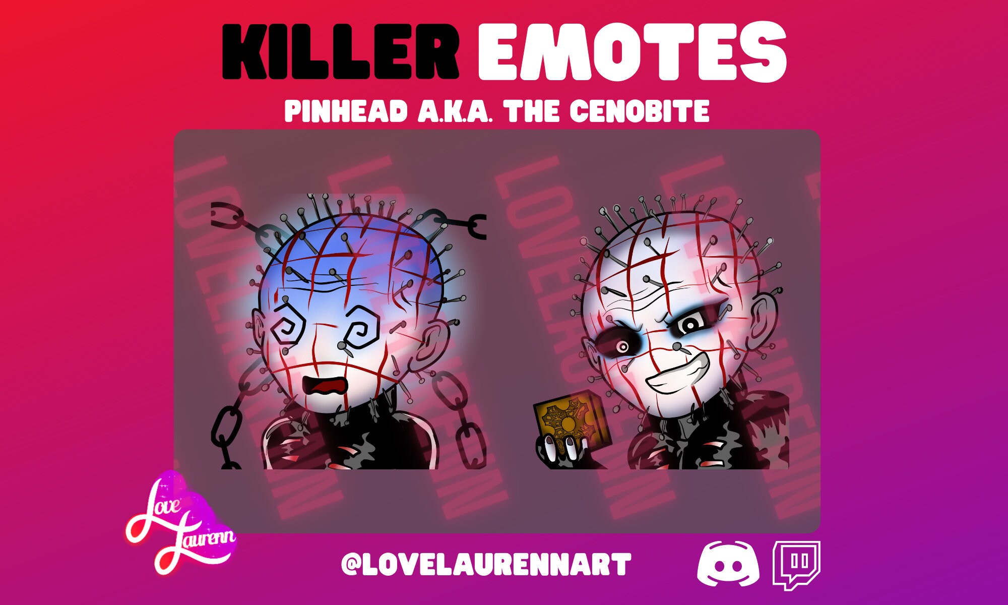 Dead by Daylight Cenobite KILLER Emote Mini-pack (Download Now) - Etsy