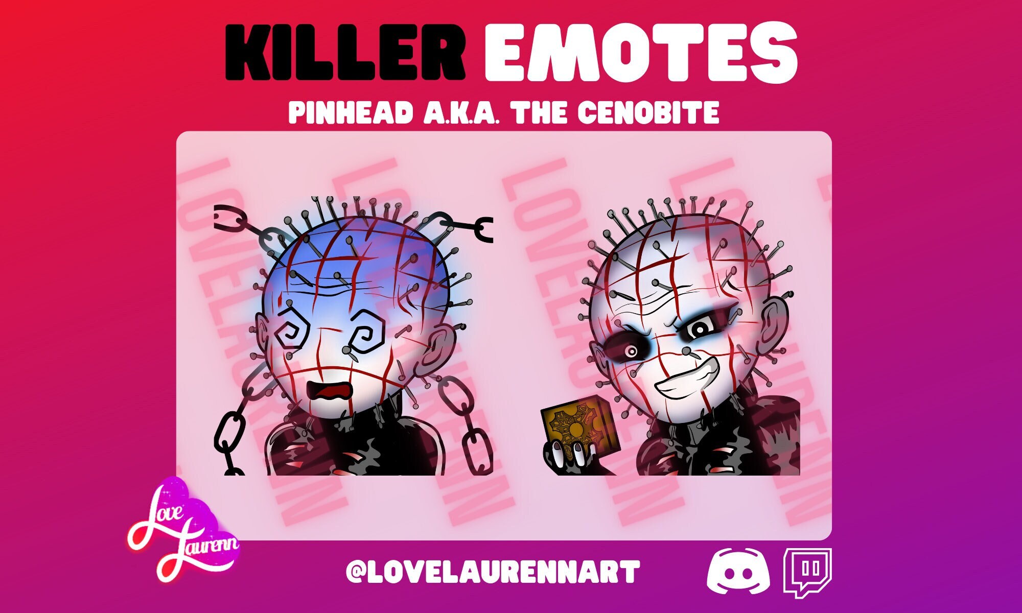 Dead by Daylight Cenobite KILLER Emote Mini-pack (Download Now) - Etsy