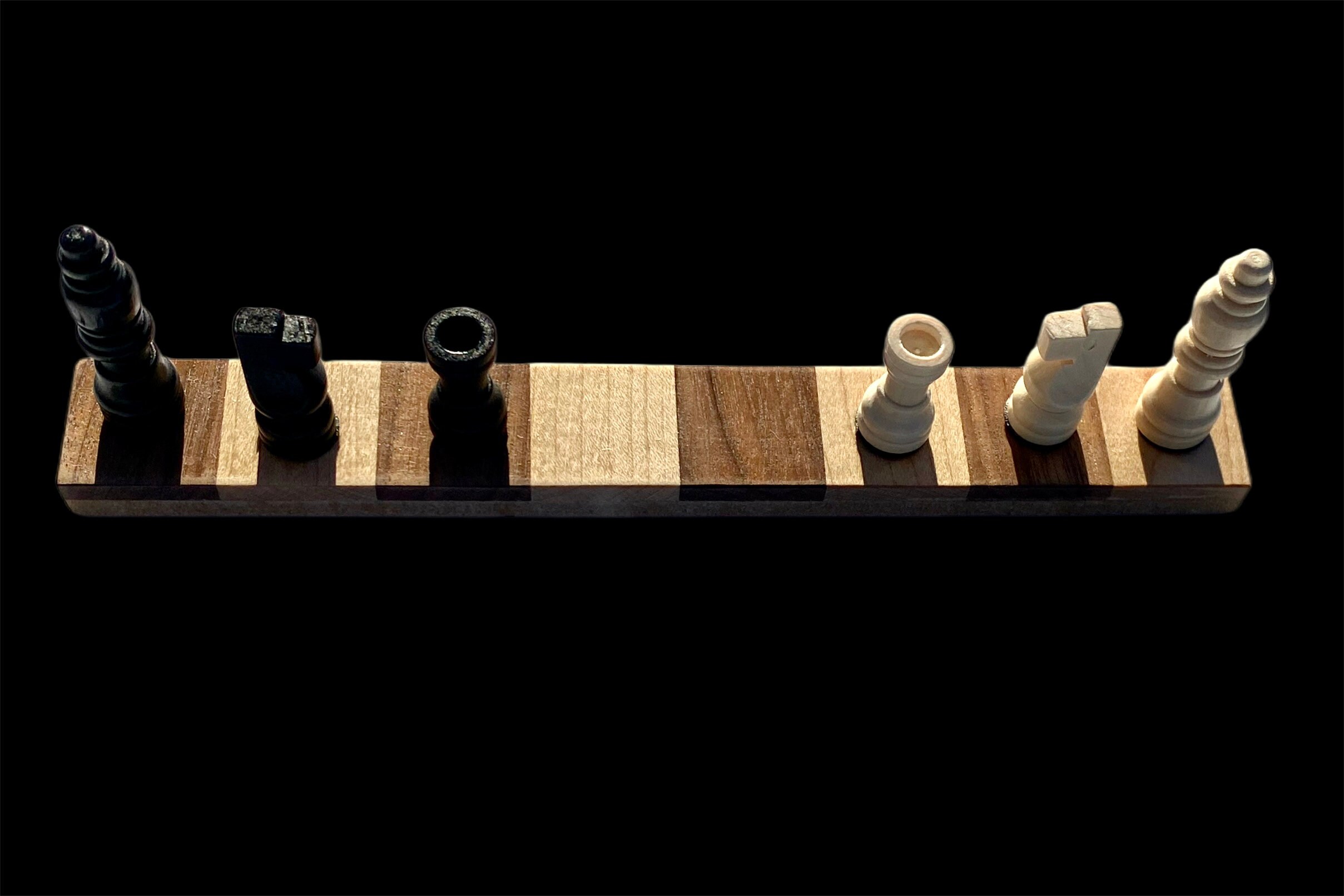 Chess Puzzle Board 1x8 1D Chess - Etsy