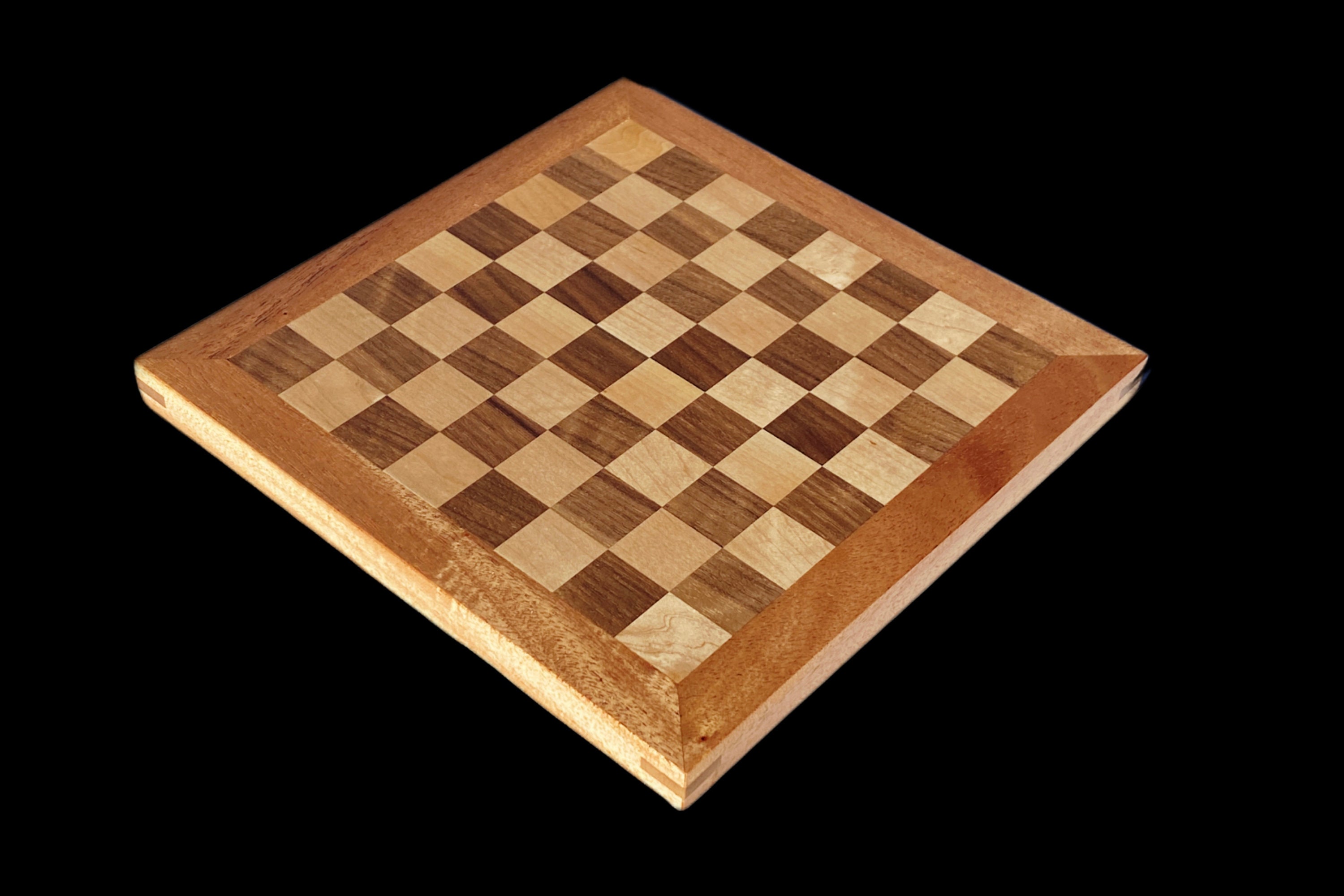 Handmade Wooden Chess Board With Pieces | 11X11” | Black Walnut Maple 1 ...