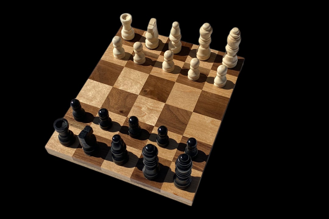 Chess Attack Board 5x6 Maple and Walnut 1-1/8” Squares Includes Pieces ...