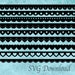 Scalloped Border Bundle SVG File, Paper Border Silhouette SVG, Border ...