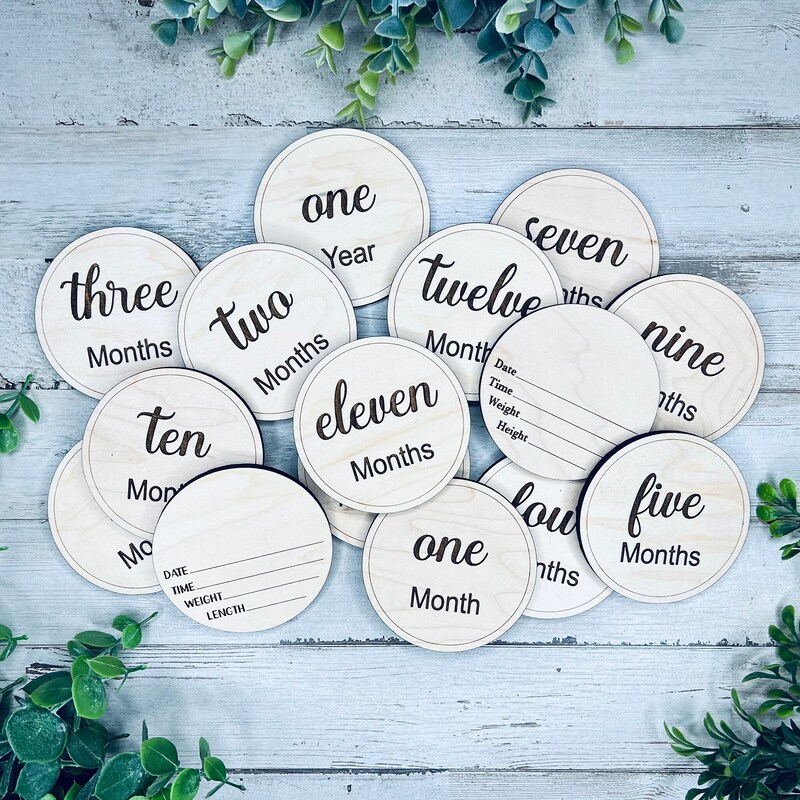 Birth Stats Svg - Etsy